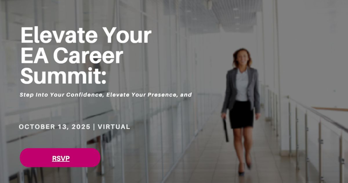 Elevate Your EA Career Summit - Season 2 - Special Invite